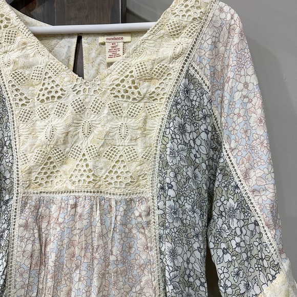 Sundance | Dresses | Sundance Size Xs Crochet And Floral Patchwork ...